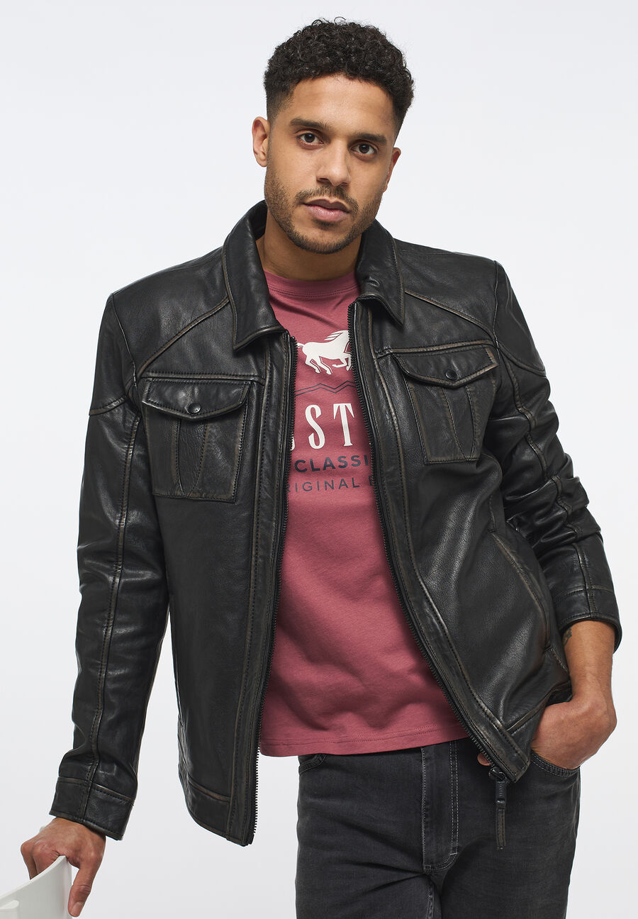 Куртка кожаная men's straight jacket - цена в официальном интернет ...